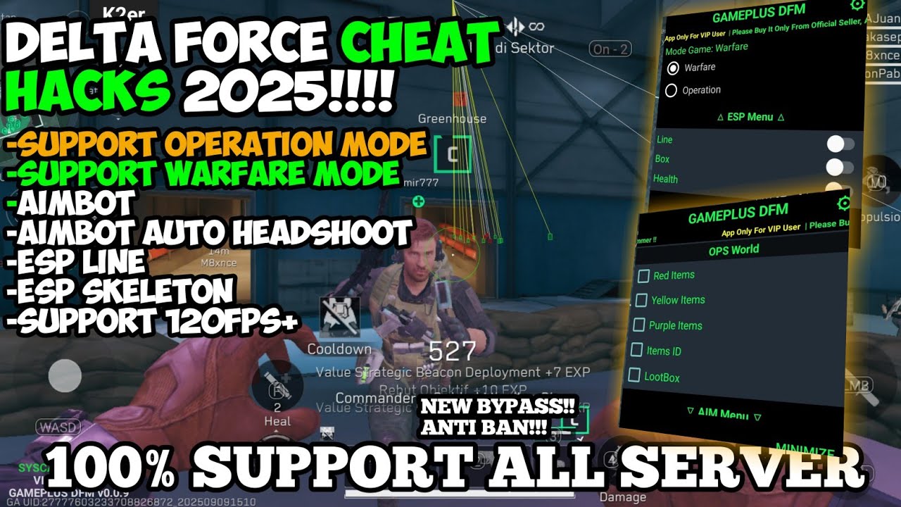 DELTA FORCE MOD MENU||HACK CHEAT DELTA FORCE MOBILE AIMBOT SCRIPT LUA ...