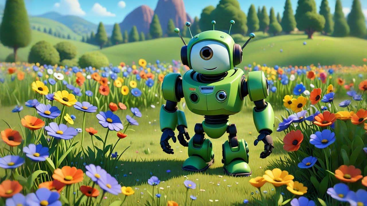 Five Little Robots Beeping | Nursery Rhyme Song for Kids - YouTube