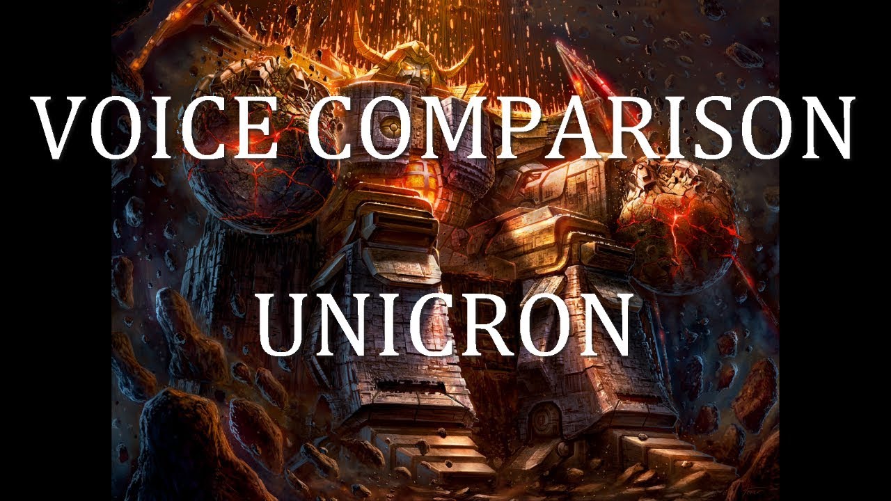 Voice Comparison: Unicron (Transformers) - YouTube