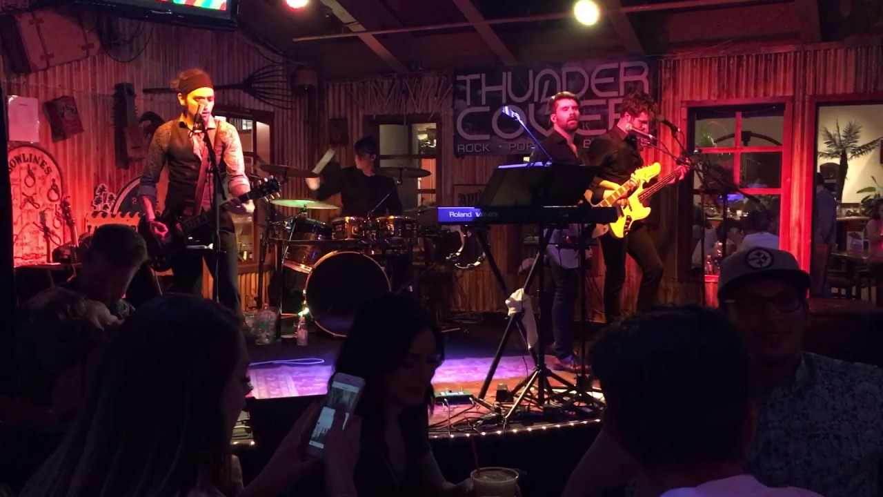 Thunder Cover band introduction + "Ain't No Rest for the Wicked" (Cage ...