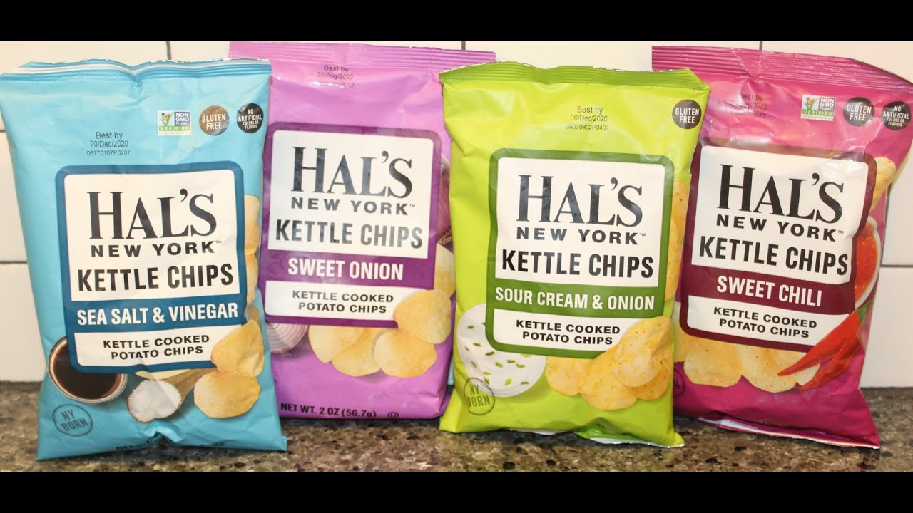 Hal’s New York Kettle Chips: Sea Salt & Vinegar, Sweet Onion, Sour ...