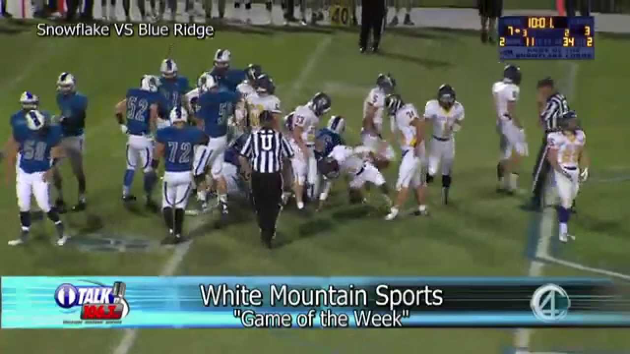 White Mountain High School Football: Blue Ridge vs Snowflake - YouTube