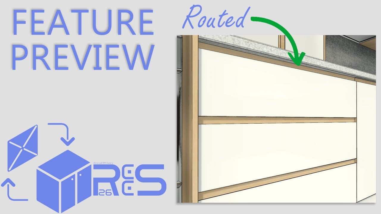 Realtime Custom Cabinetry System 26 (for Revit®) : ROUTED PULLS - 2 ...