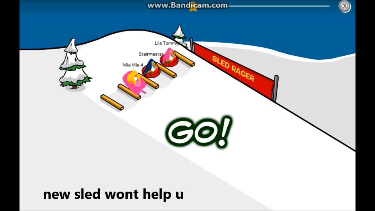 Club Penguin - BEST CP SLEDDING MLG - YouTube