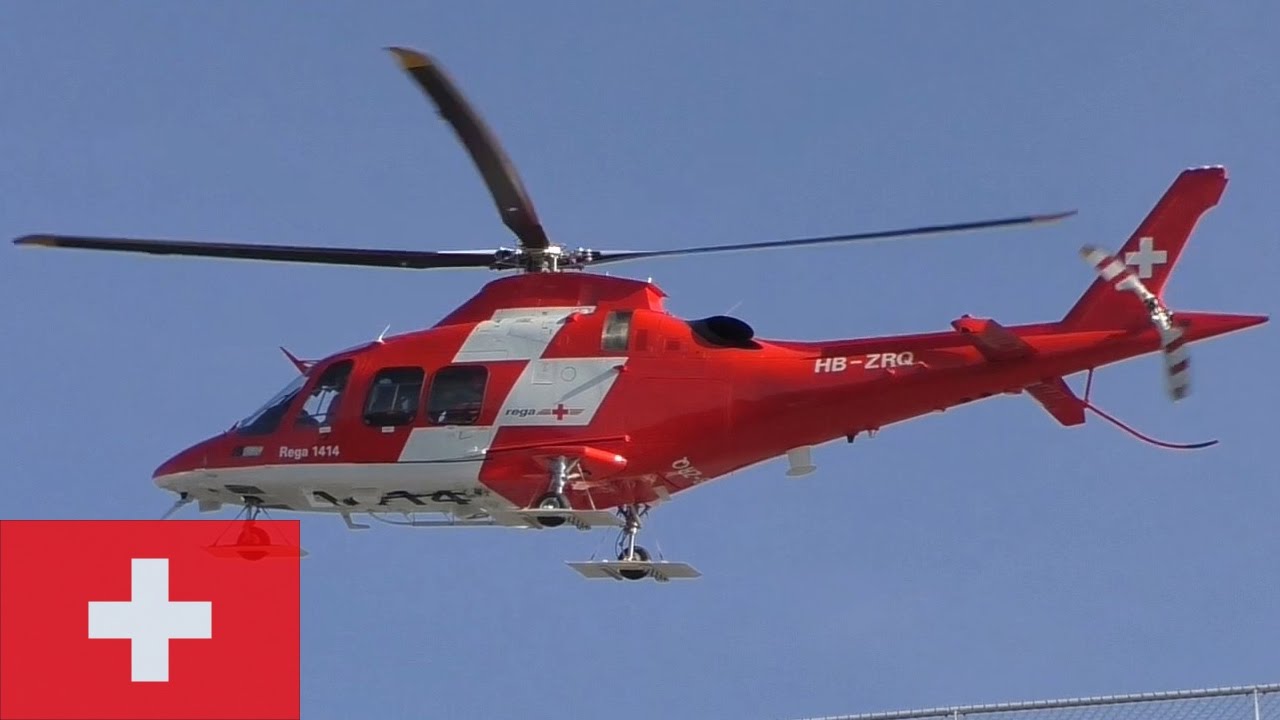 [BERN] Rega1414 | Augusta Take off am Inselspital Helipad ...