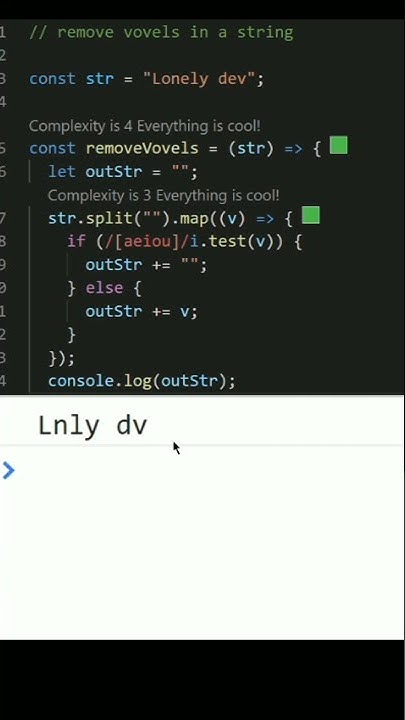 remove vowel letters in a string || JavaScript Challenges #Shorts - YouTube