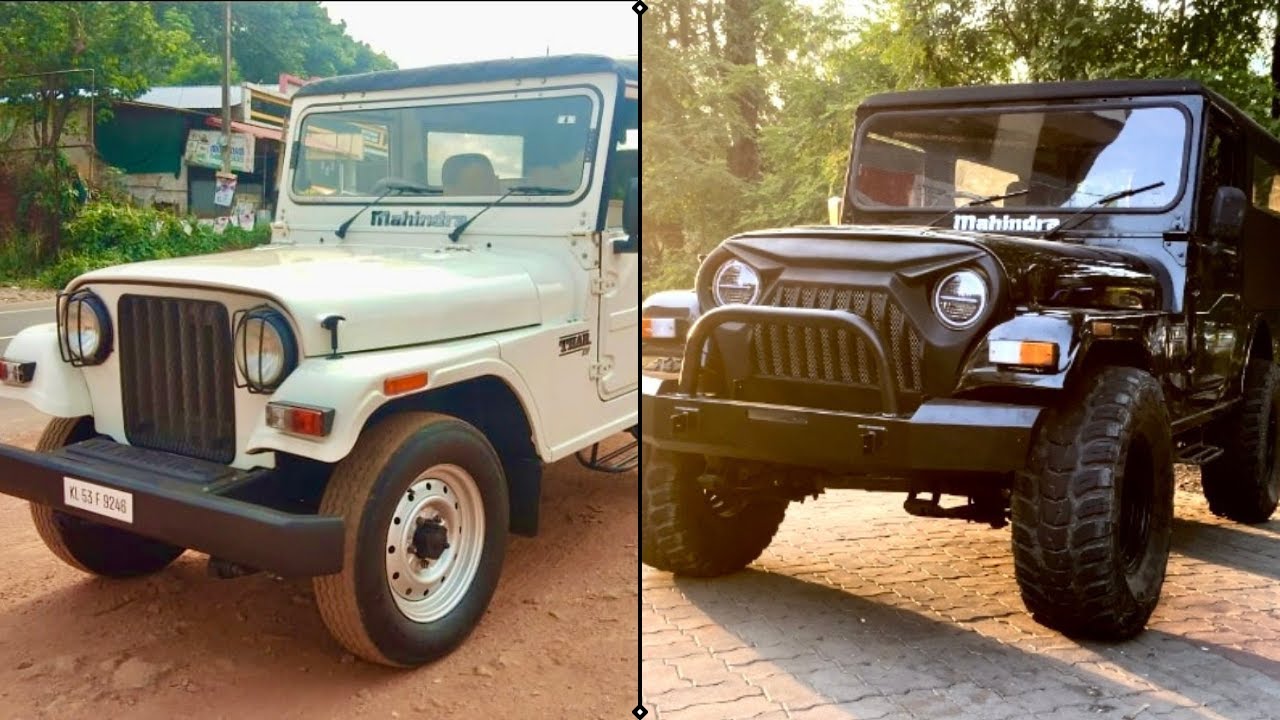 Mahindra Thar Modified 🔥 || White To Black || Interior and Exterior ...