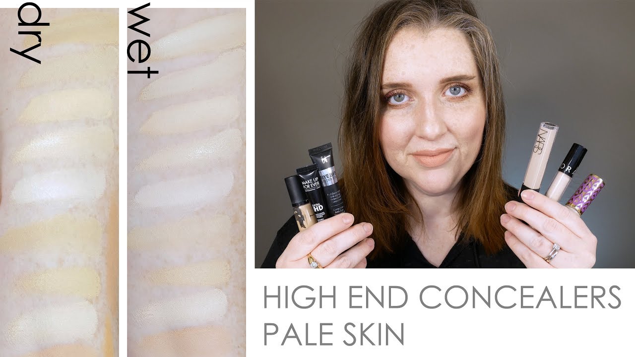 High End Concealers Swatches | Very Fair / Pale Skin - YouTube