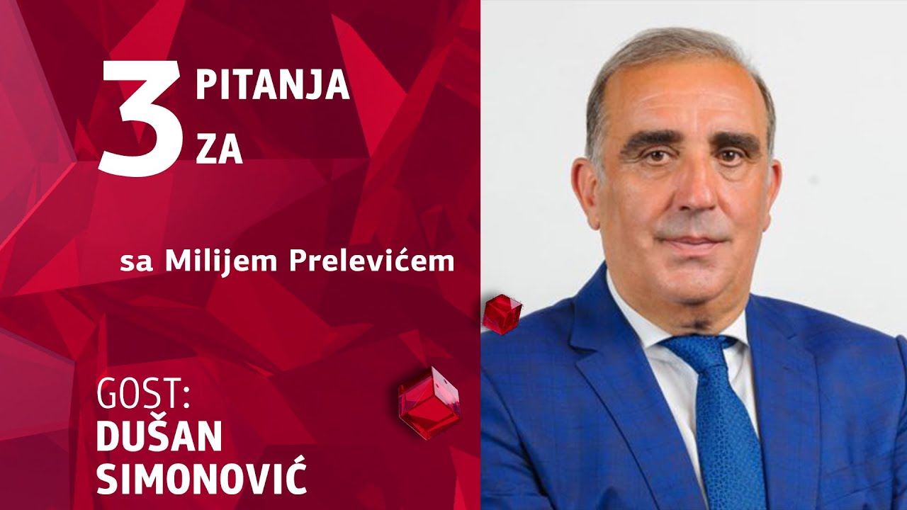 Tri pitanja za - Dušan Simonović - YouTube