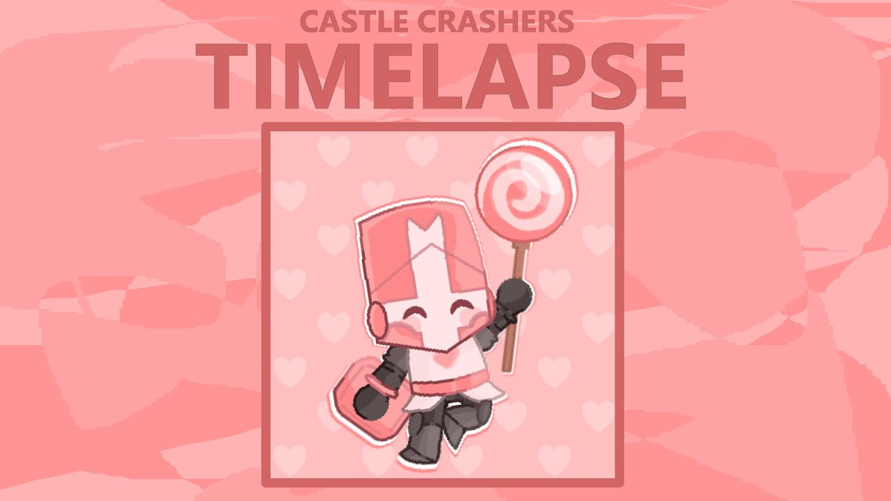 Pink Knight - Castle Crashers Art Timelapse - YouTube