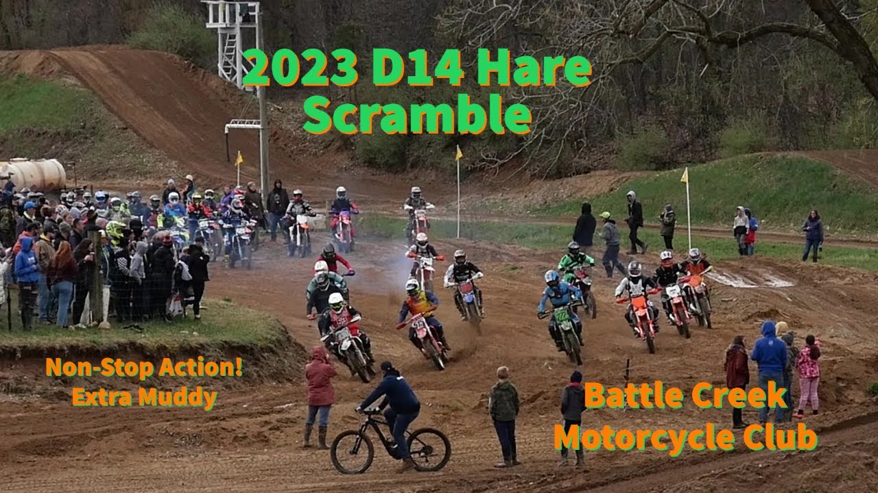 2023 D14 Hare Scramble At Battle Creek Motorcycle Club, Michigan - YouTube