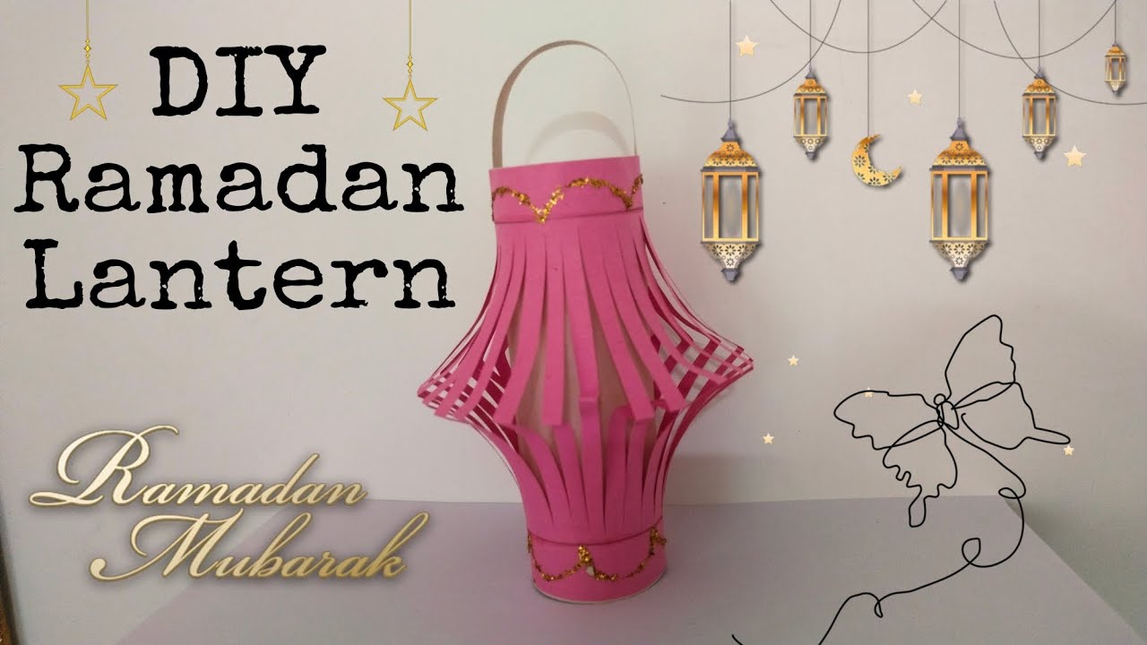 Beautiful Ramadan Paper Lantern Craft🏮 | Paper Craft | Ramadan Lantern ...