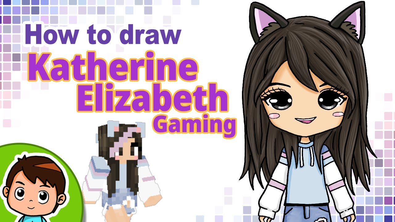 How to draw Katherine Elizabeth Gaming | Chibi Art - YouTube