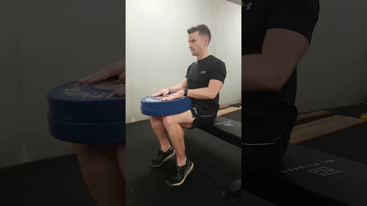 Seated Soleus Calf Raises with Weights - YouTube