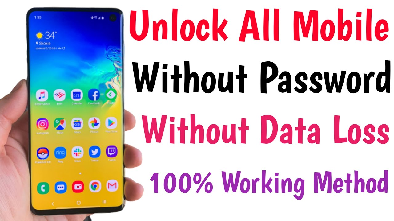 Unlock All Mobile Without Password & Data Loss | How To Unlock Android ...
