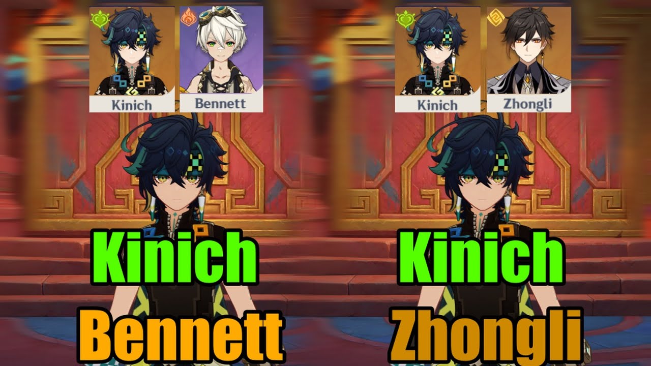 How Much Does Zhongli Vs Bennett Buff Kinich? || Genshin Impact - YouTube