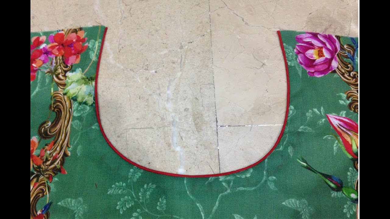 Underground piping on buckram neck with Simple way/ How to attach ...