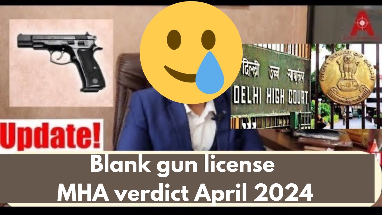 Blank gun license update 9 April 2024 - YouTube