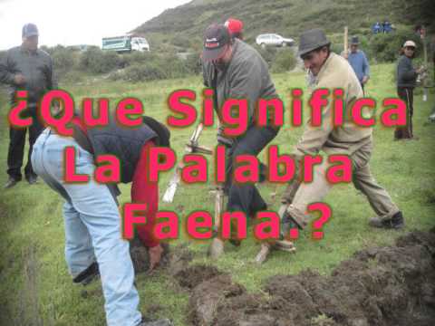 Que Significa La Palabra Faena.? - YouTube