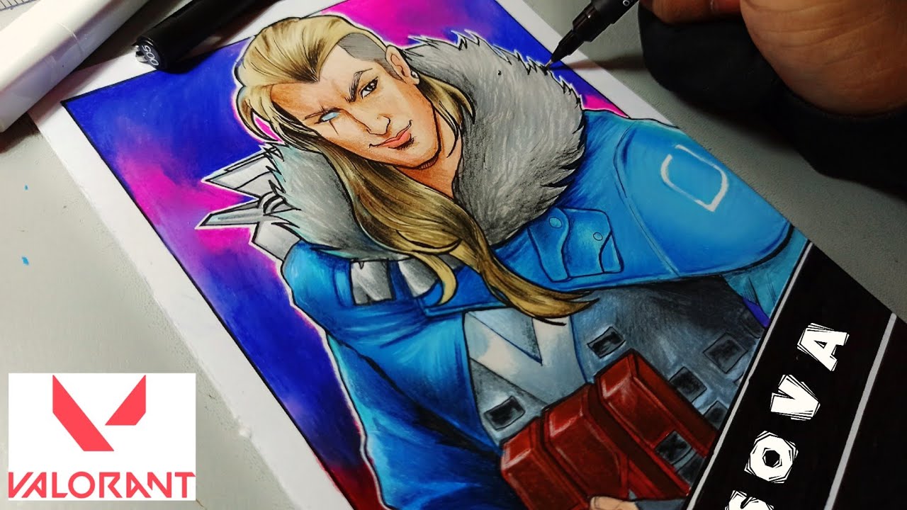 Drawing SOVA from VALORANT | pentastic jay - YouTube