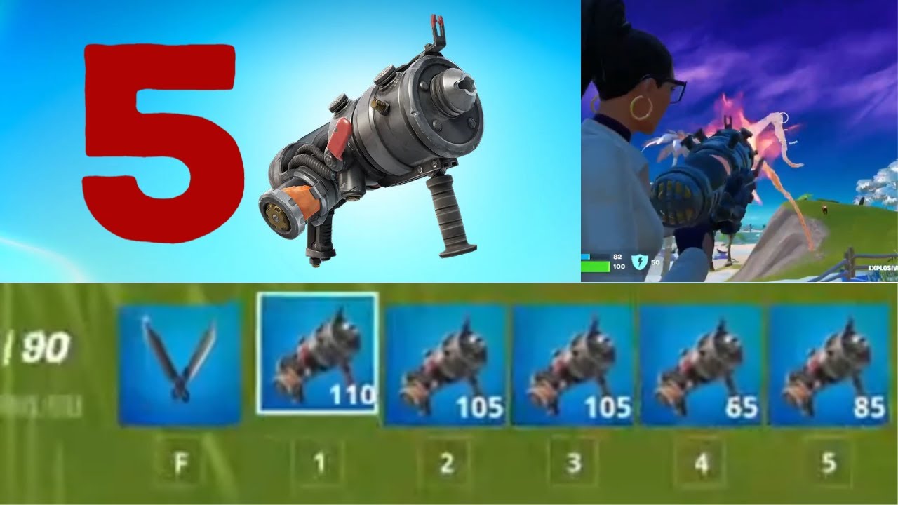 Getting 5 GOO GUNS in Fortnite! (Idea by @LazarBeam) - YouTube