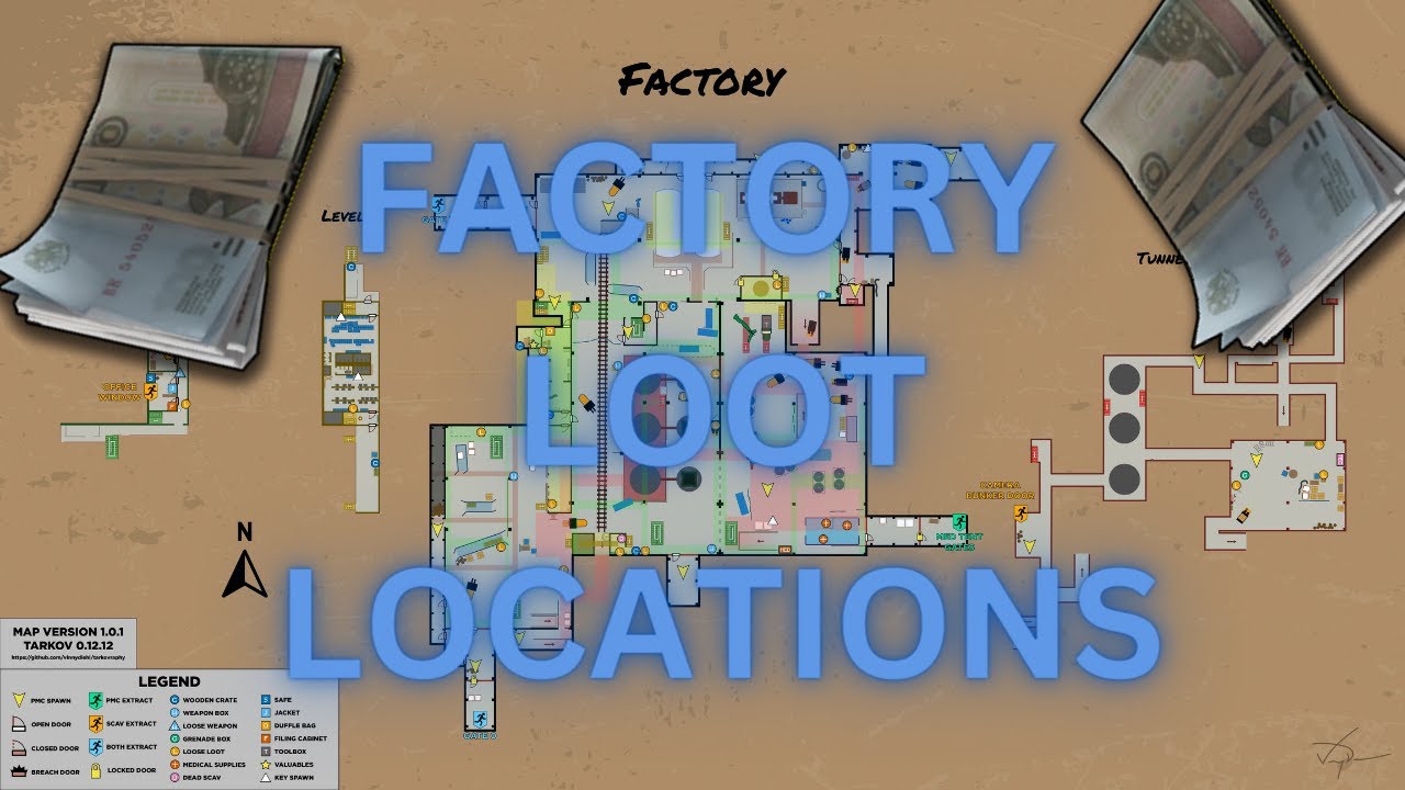 Loot Locations on Factory | Escape from Tarkov - YouTube
