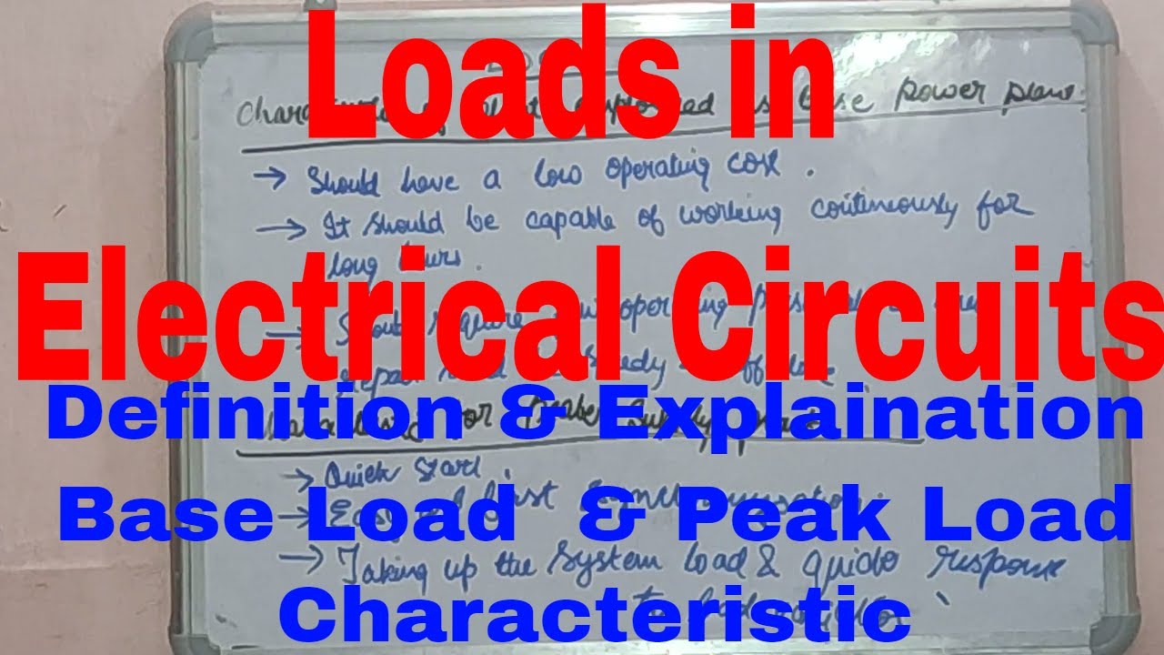 Loads in Electrical Circuits|Base Load and Peak Load|Peak Load and Base ...