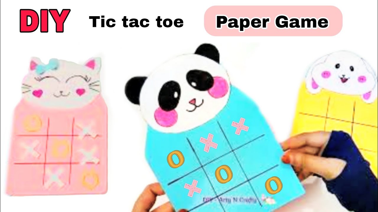 DIY Paper Game | How To Make Tic Toc Toe Game With Paper | Origami tic ...