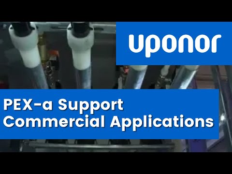 How to use PEX-a Pipe Support in Commercial Applications | Uponor - YouTube