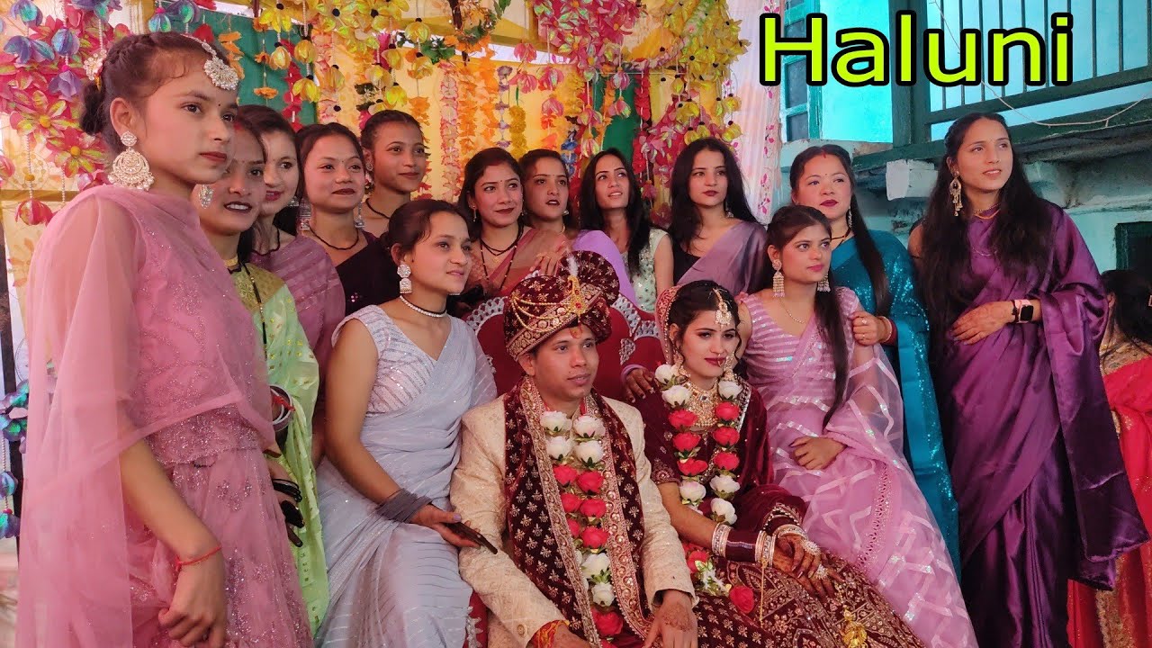 बाराती बन पहुंचे हलूणी गांव संगलाकोटी || Village-Haluni Sanglakoti ...