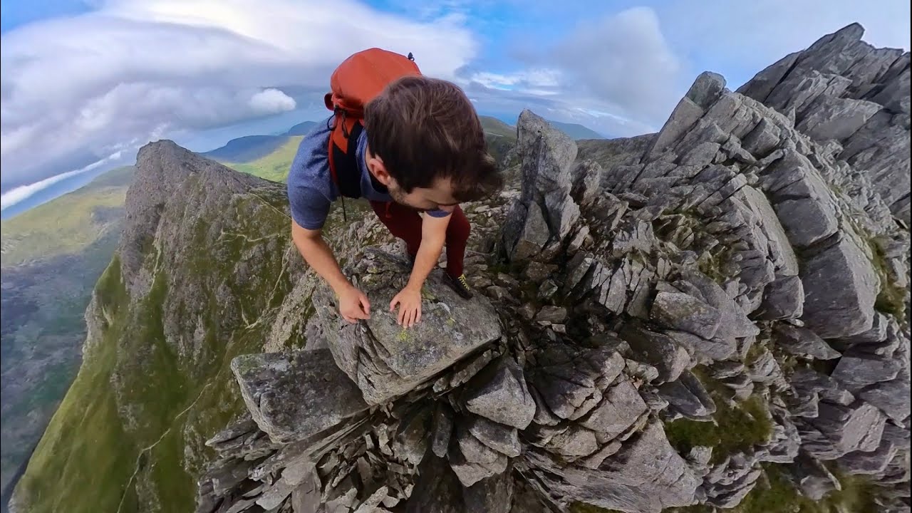 Bristly Ridge Scramble - Snowdonia - Rock Climbing POV - YouTube