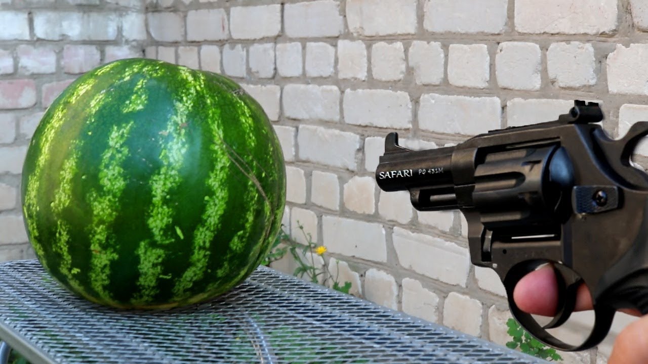 EXPERIMENT: GUN VS WATERMELON - YouTube