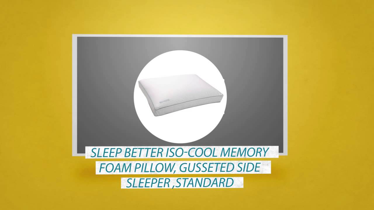 SLEEP BETTER ISO-COOL MEMORY FOAM PILLOW REVIEWS - YouTube