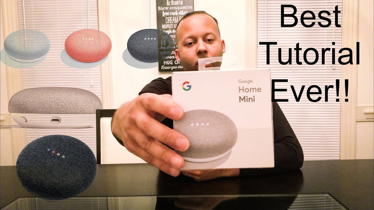 GOOGLE HOME MINI UNBOXING, TUTORIAL AND SETUP!!! - YouTube