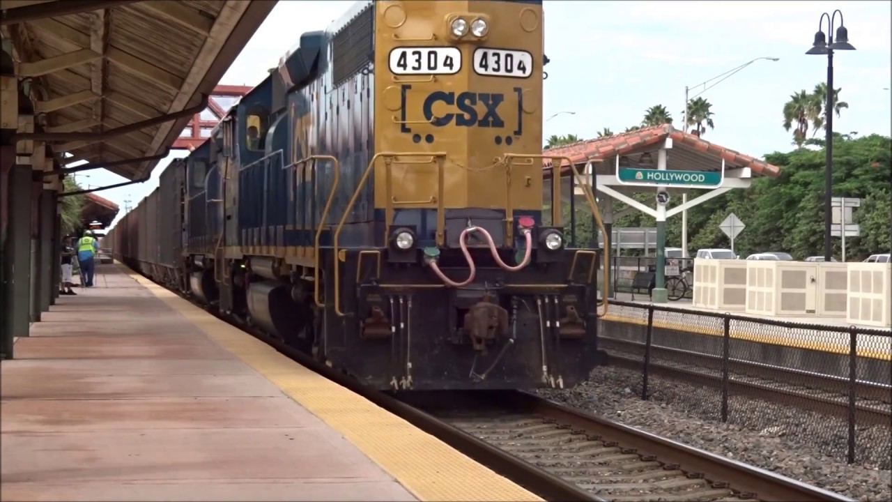 CSX TRAINS in South Florida - YouTube