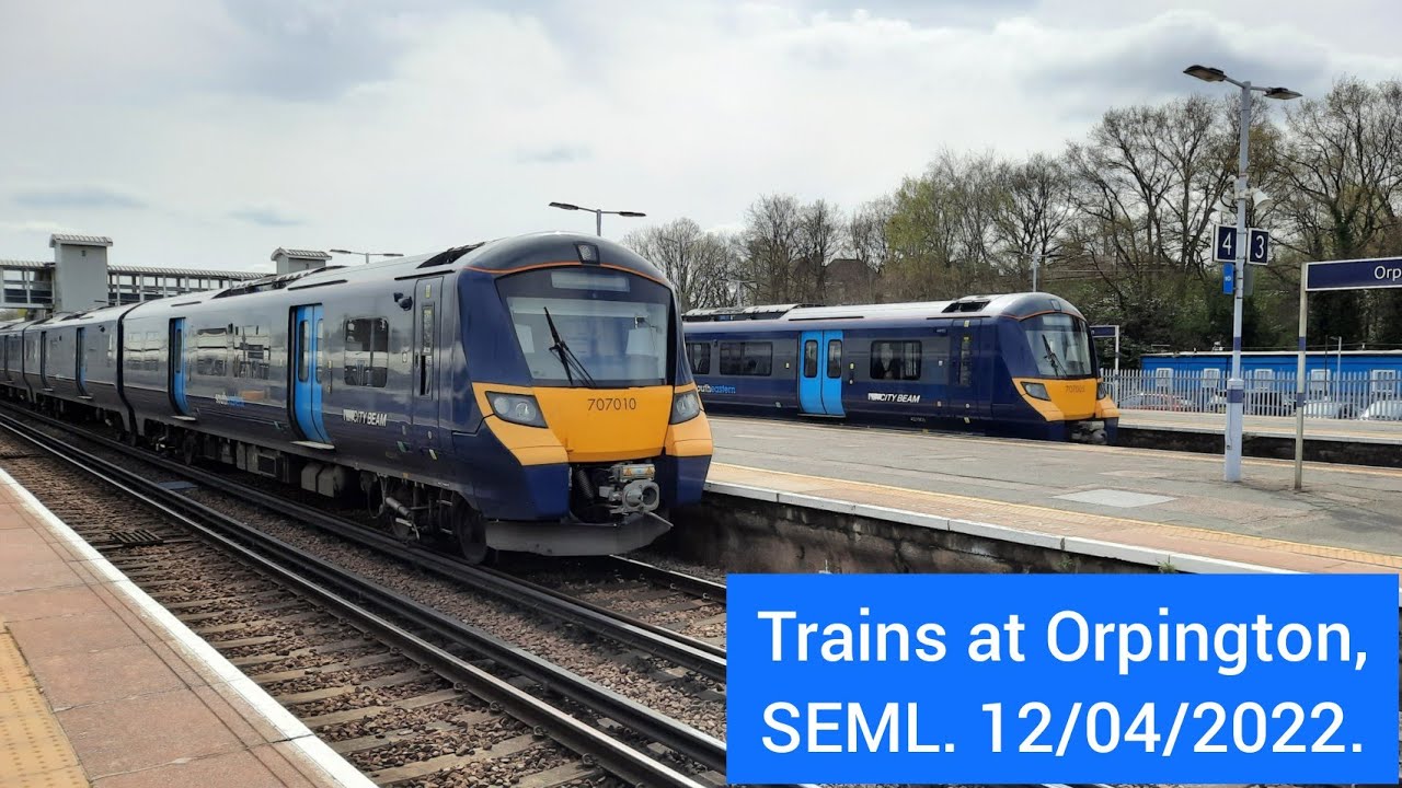 *Class 707 'City Beam'* Trains at Orpington, SEML. 12/04/2022. - YouTube