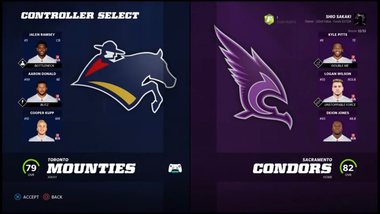 Madden 22 Mounties vs Condors highlights - YouTube