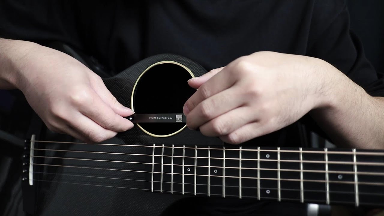 Unusual install of a Soundhole Pickup - YouTube