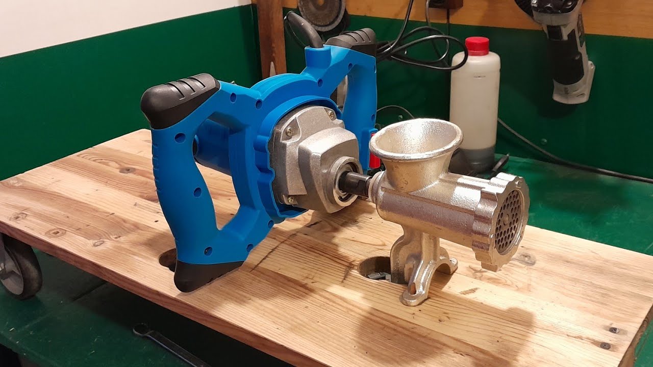 Electric meat grinder with stirrer for mortar. Amazing home inventions ...