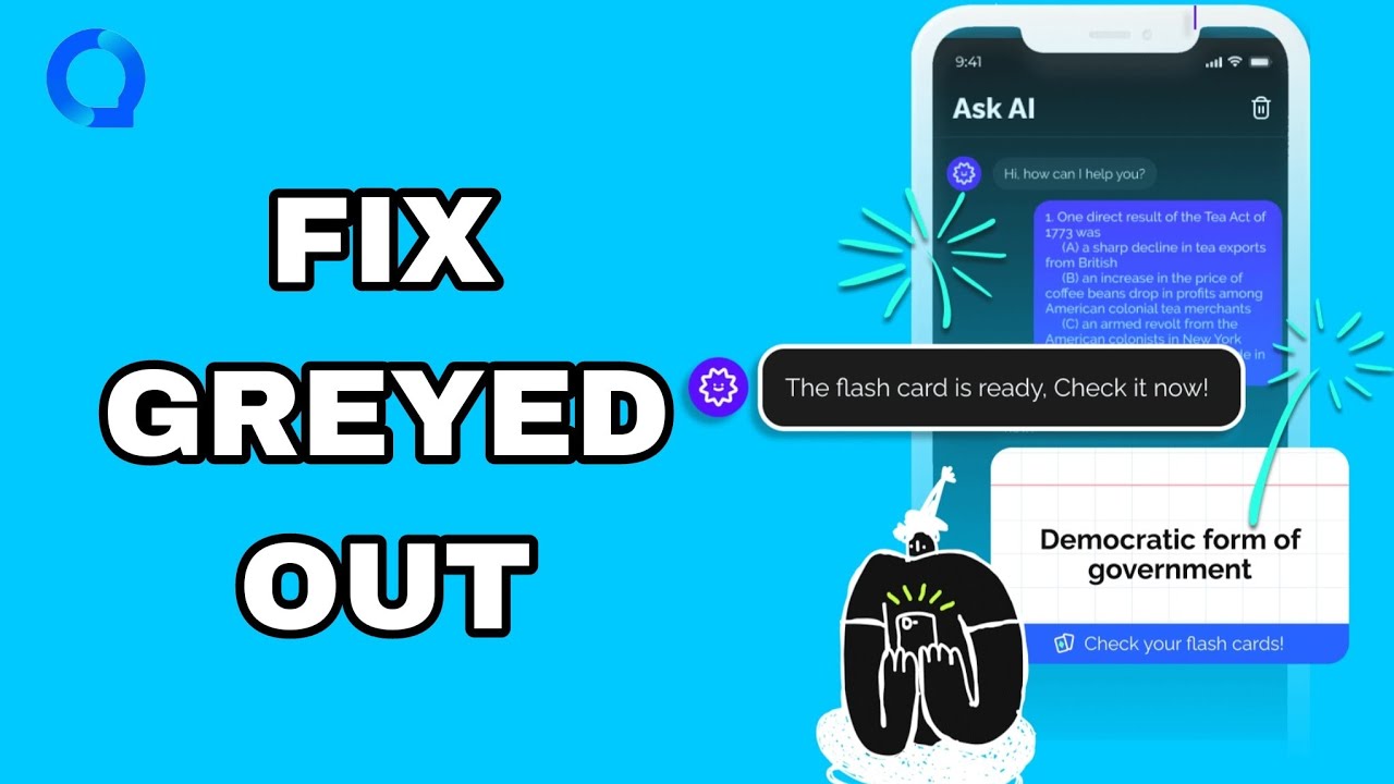 How To Fix And Solve Greyed Out On Question.AI App | Final Solution ...