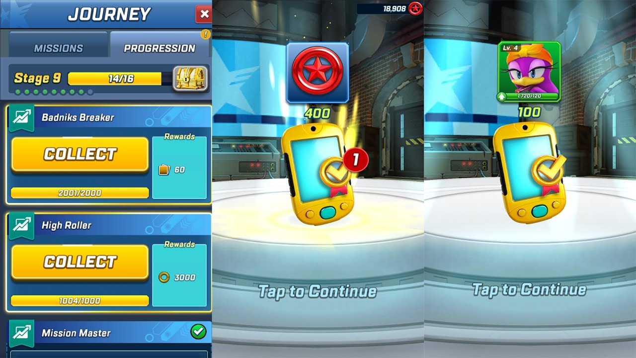 Sonic Forces Speed batte - JOURNEY PROGRESSION Level 9 - Collect 400 ...