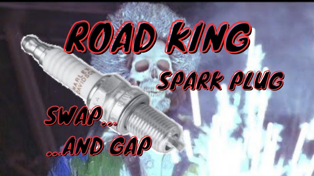 Check your gap! Road King gets new spark plugs. #harleydavidson # ...