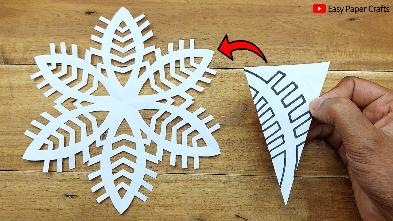 DIY Paper Christmas Snowflakes ️ How to Make Paper Snowflake 🎄 Easy ...