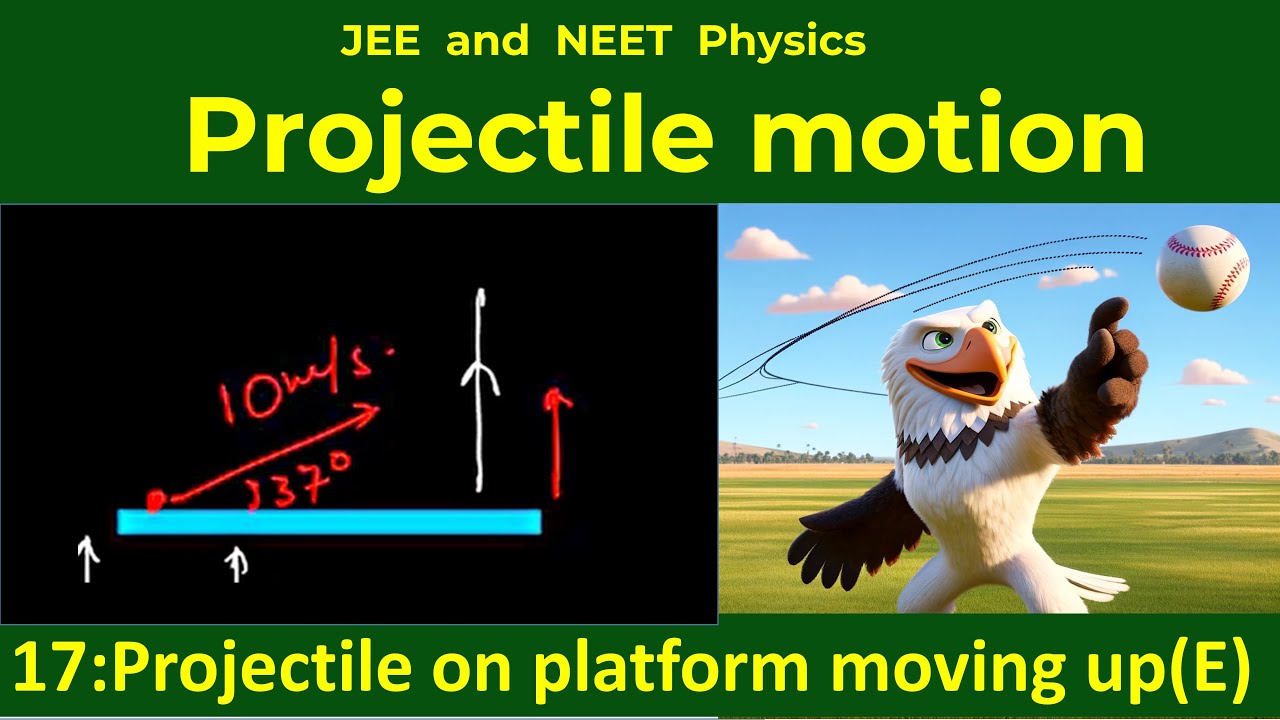 17. Projectile on platform moving upwards(E) - YouTube
