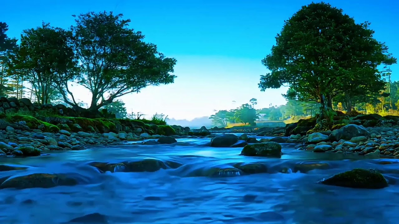 10 Hours of Soothing River Stream for Rest and Focus - YouTube