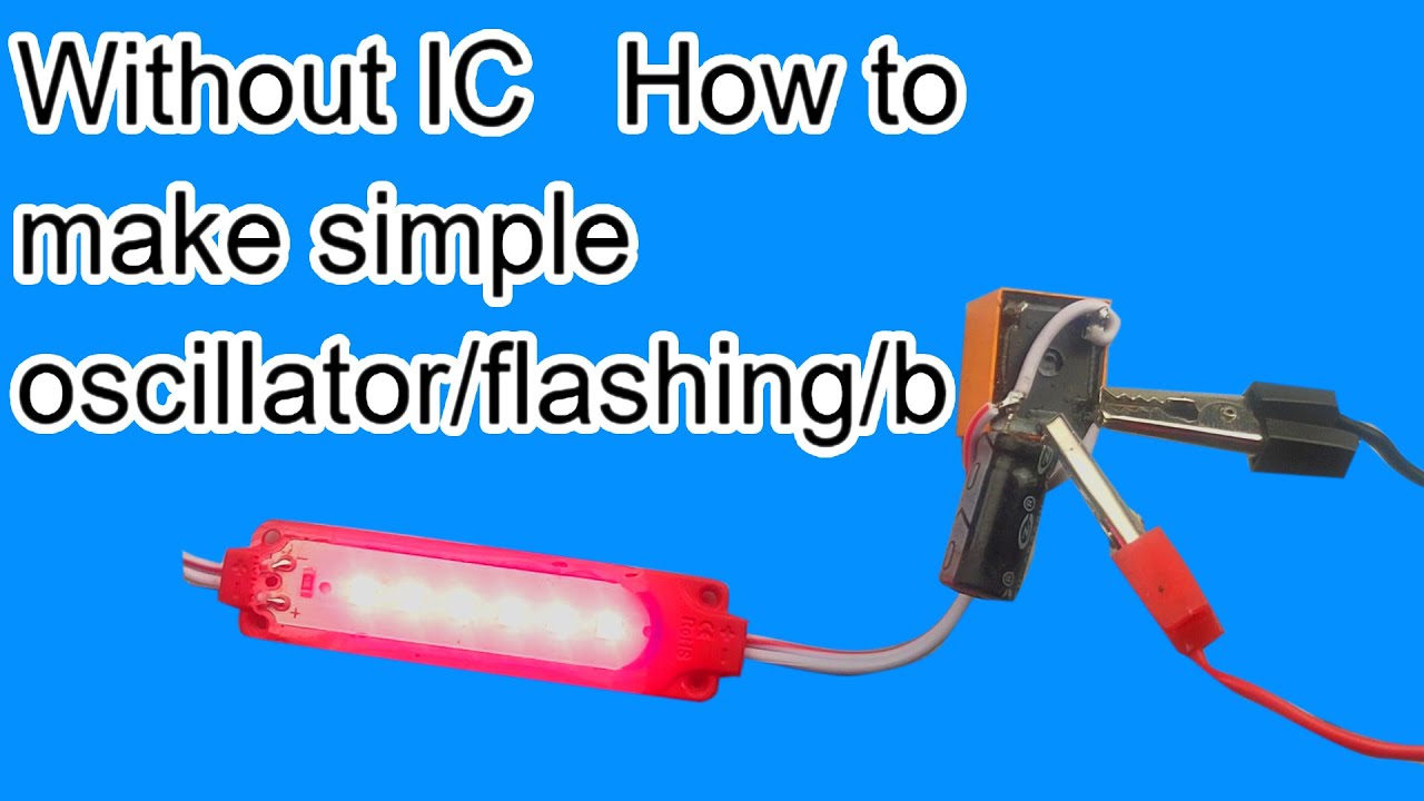 How to make simple oscillator flashing blinking lights using DC relay ...