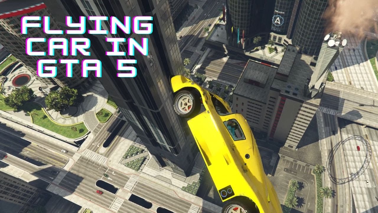 Flying Car In GTA 5 | Funny Moments | Parkour #gta5 #gameplay # ...
