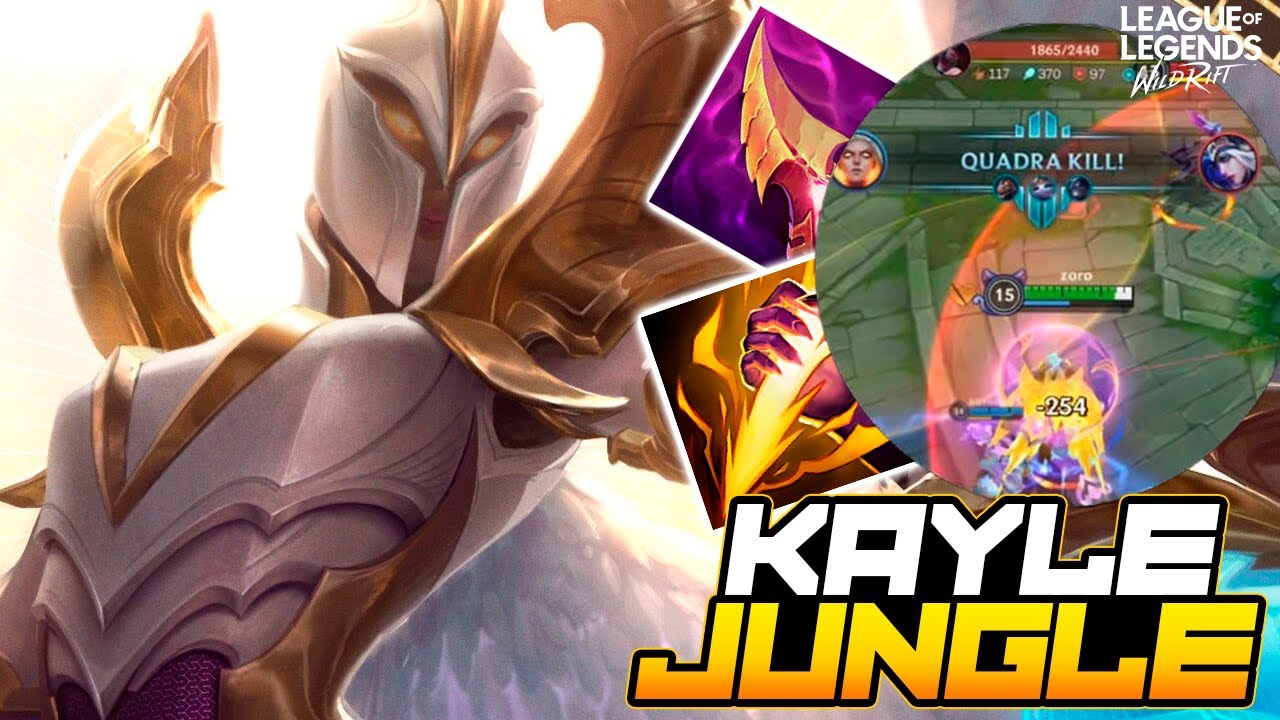 GAMEPLAY DE KAYLE JUNGLE - WILD RIFT - YouTube