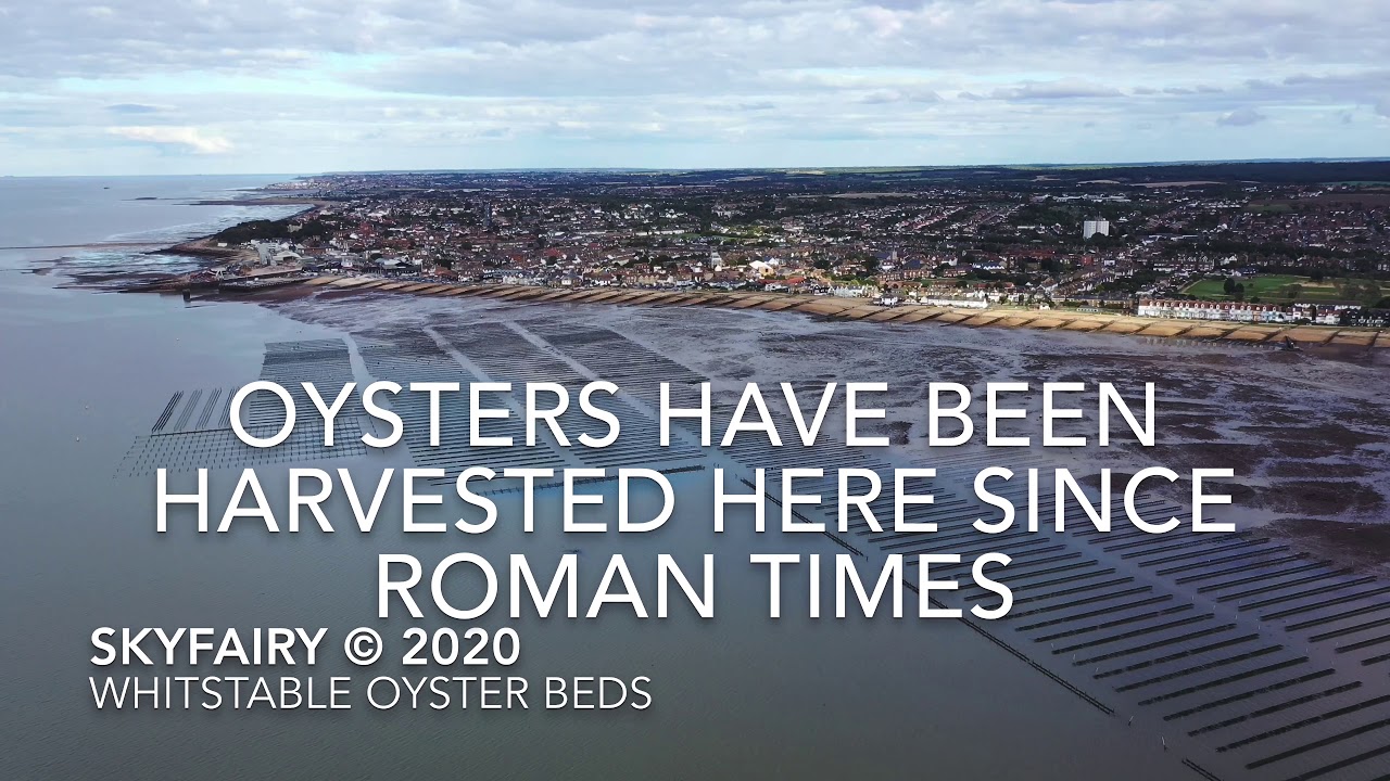 Aerial 4K Footage The Whitstable Oyster Beds - YouTube
