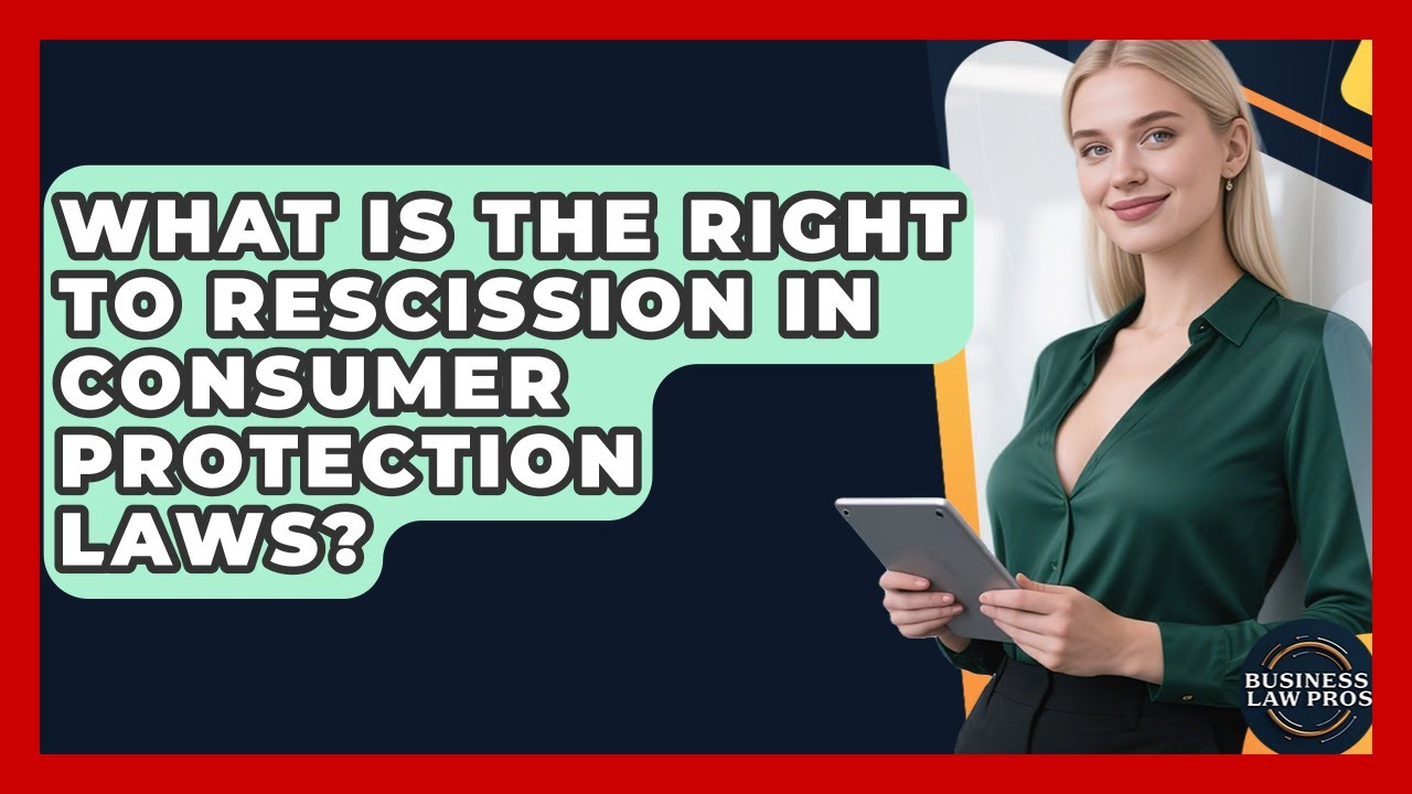 What Is The Right To Rescission In Consumer Protection Laws? - Business ...